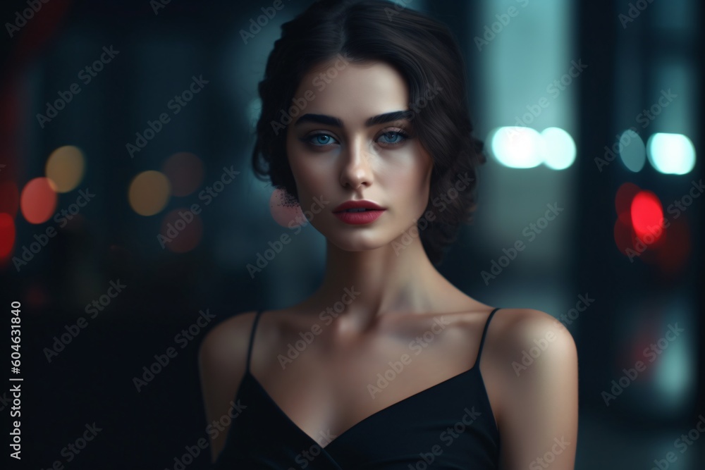 A AI generated non existing lady in a mirror Stock Illustration | Adobe ...
