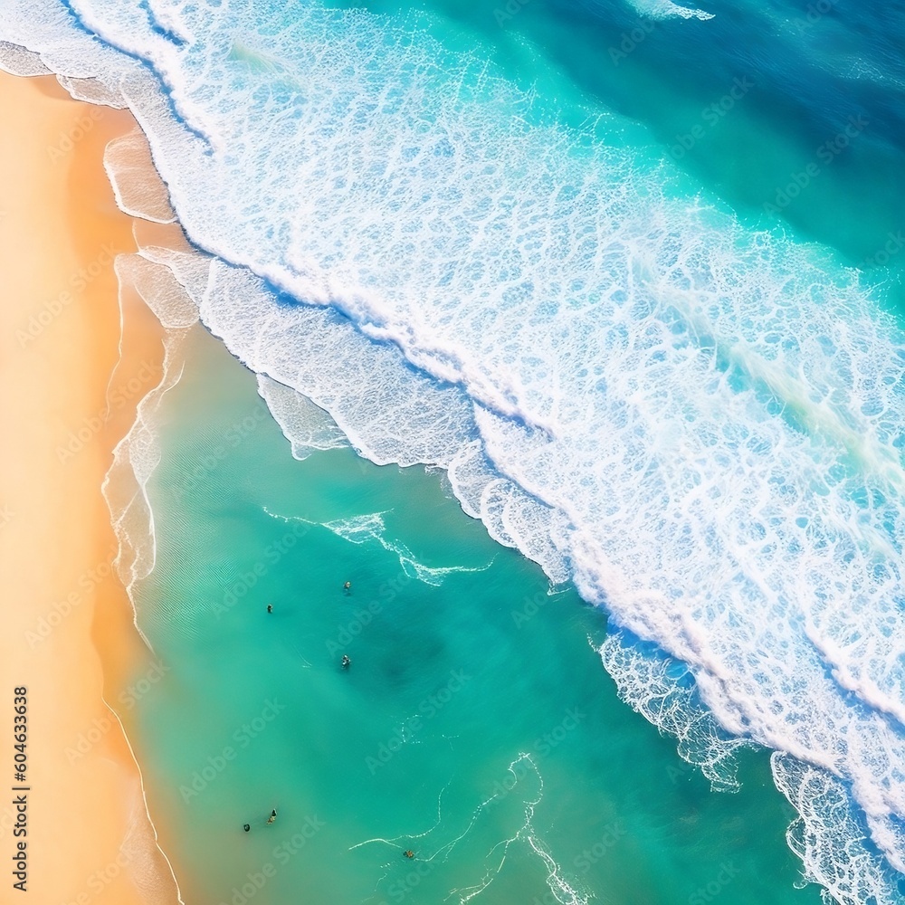Illustrazione Stock Immerse yourself in the soothing ambiance of ocean ...