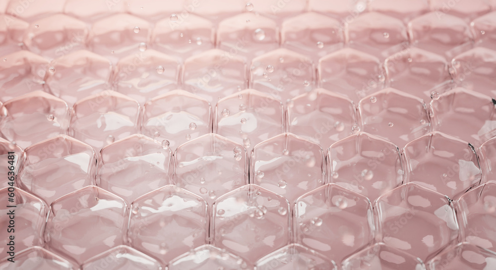 skin cell. serum molecules through the skin layer and reduce up saggy ...