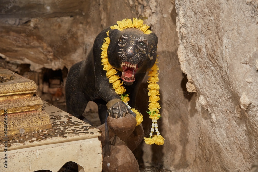 The majestic Tiger Cave Temple of Krabi, Thailand, home to caves ...