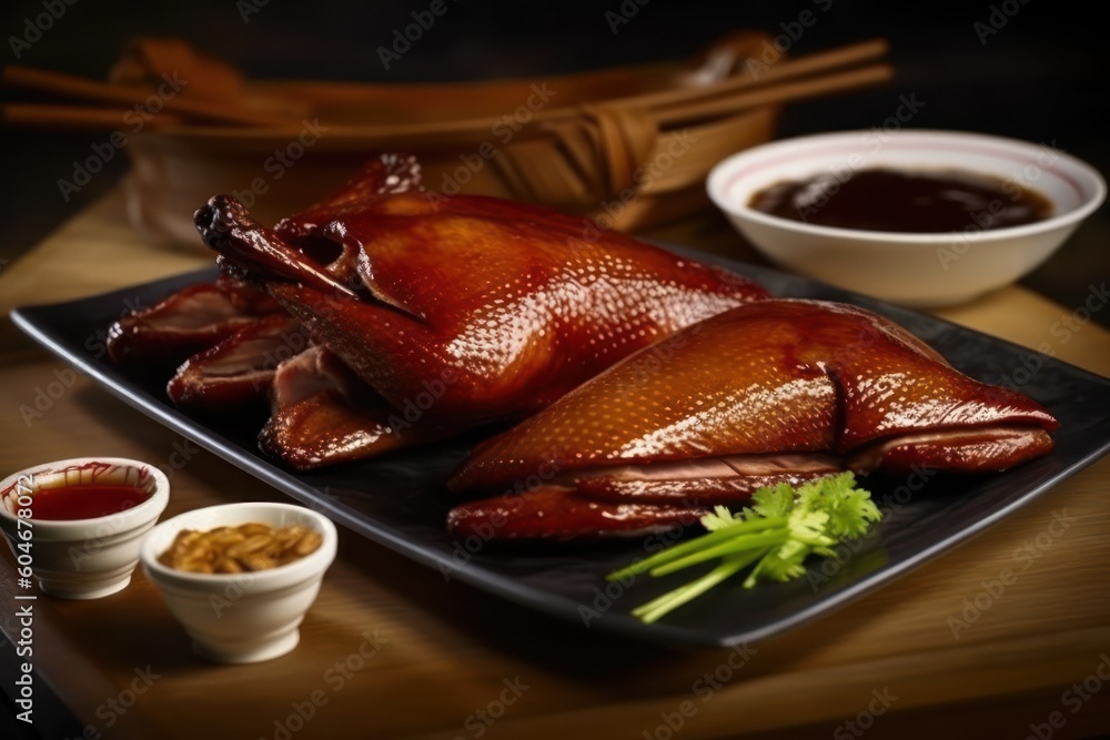 Generative AI Peking Roast Duck Peking duck is a dish from Beijing Food ...