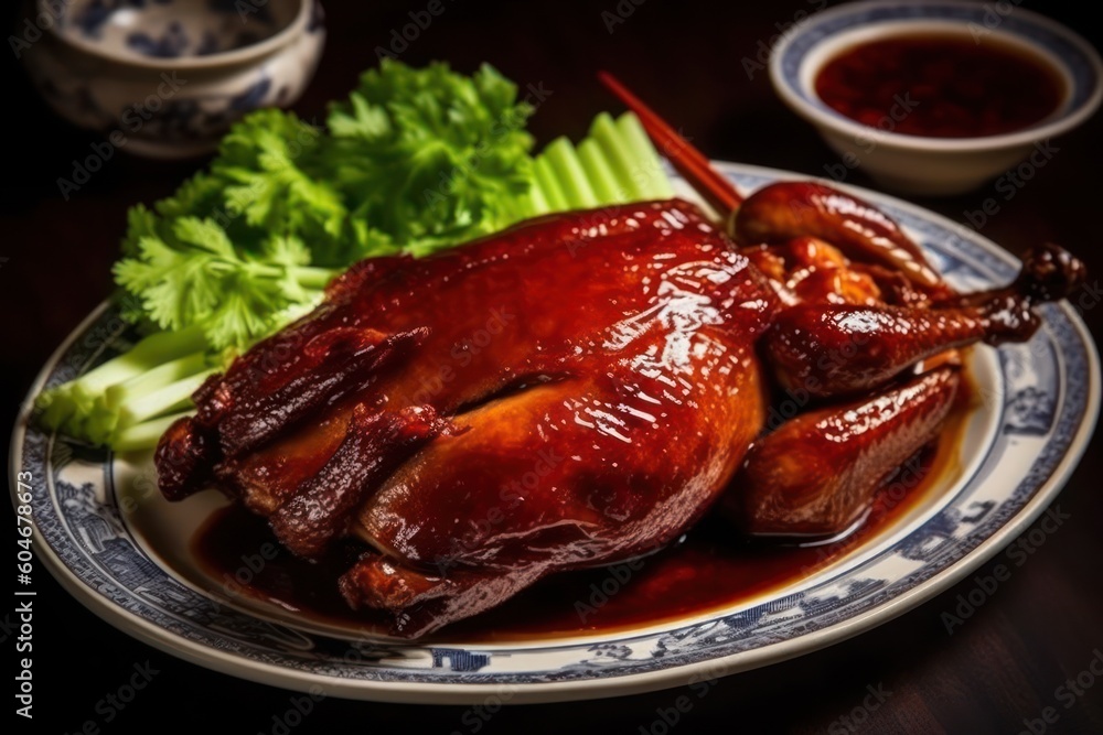 Generative AI Peking Roast Duck Peking duck is a dish from Beijing Food ...