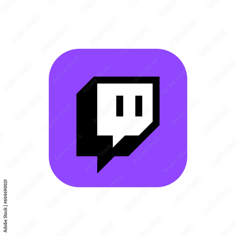 Vetor de twitch logo. twitch icon , social media icons. social media ...