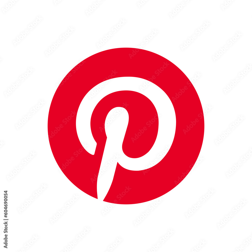 pinterest logo. pinterest icon , social media icons. social media and ...