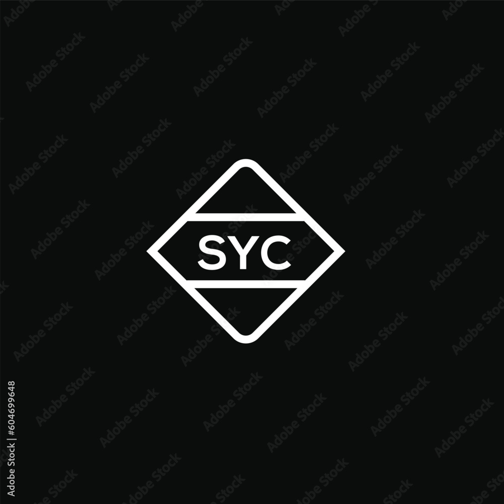 SYC letter design for logo and icon.SYC monogram logo.vector ...