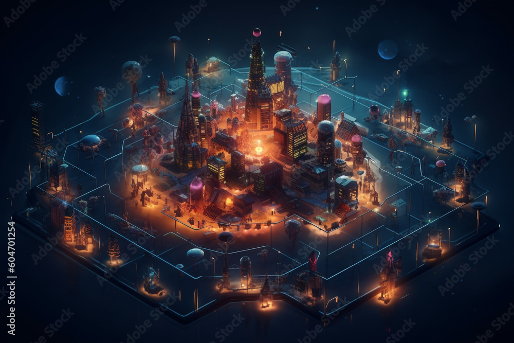 The Power of Connectivity. Concept of connectivity, where diverse ...