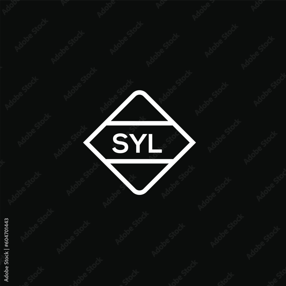 SYL letter design for logo and icon.SYL monogram logo.vector ...
