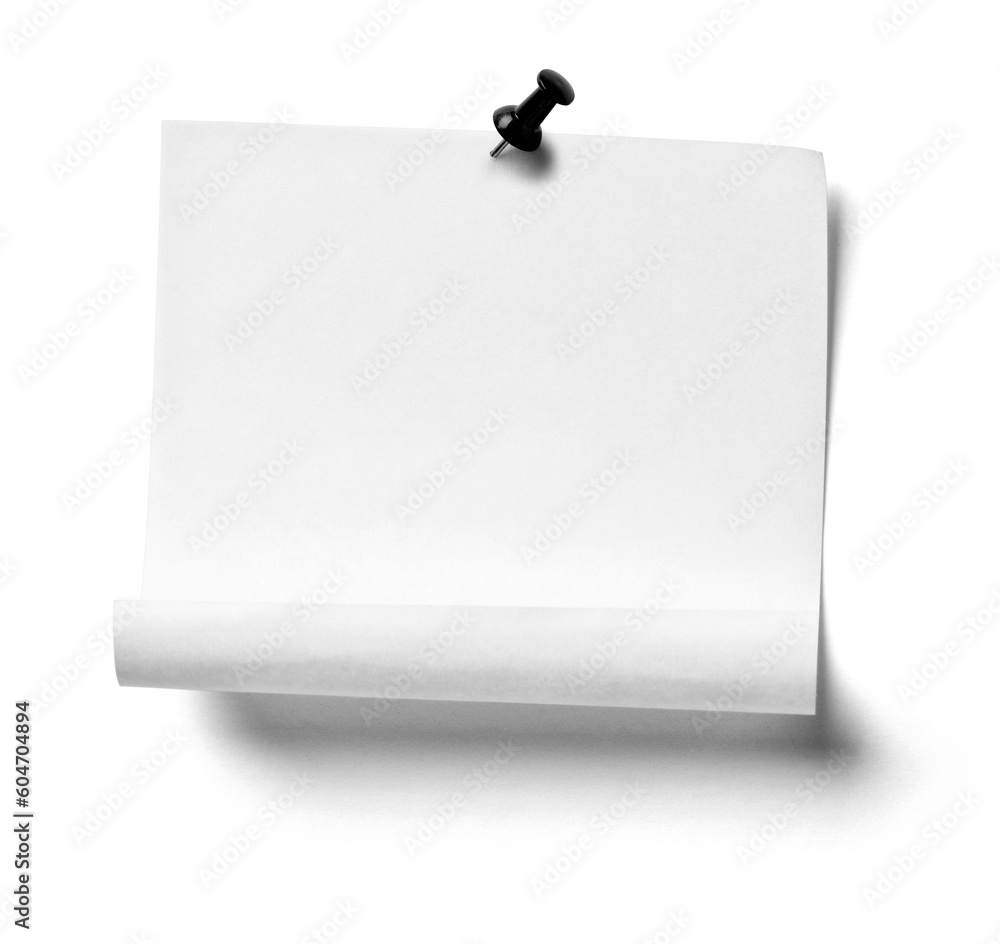 note paper pin office reminder push message memo post business ...