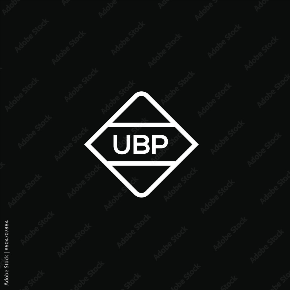 UBP letter design for logo and icon.UBP monogram logo.vector ...