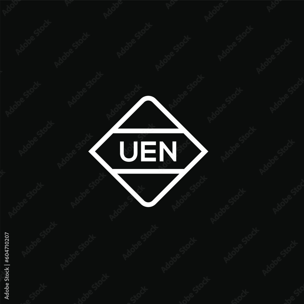 UEN letter design for logo and icon.UEN monogram logo.vector ...