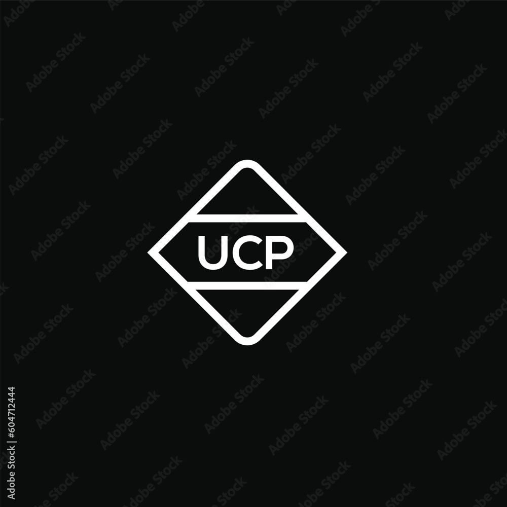 UCP letter design for logo and icon.UCP monogram logo.vector ...