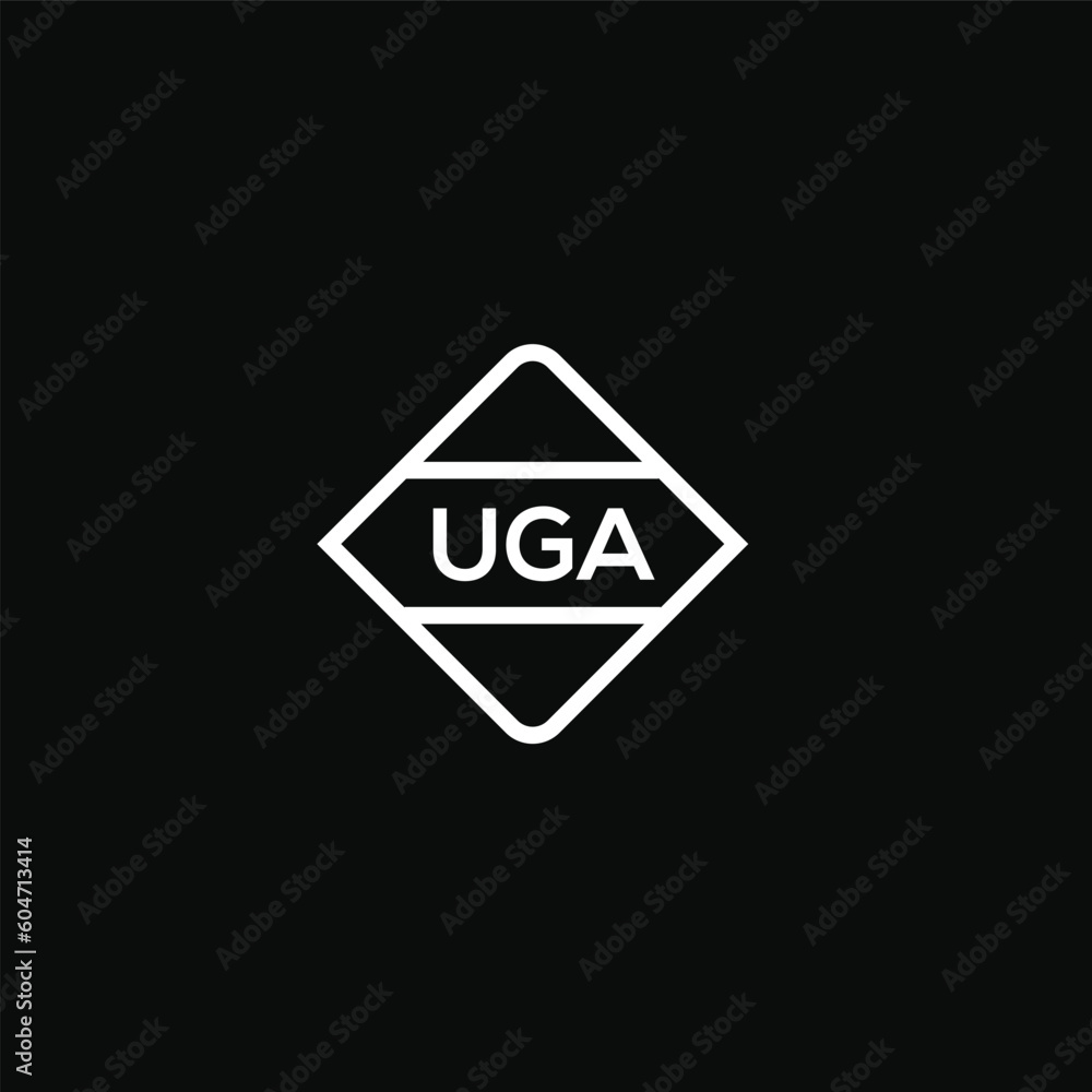 UGA letter design for logo and icon.UGA monogram logo.vector ...