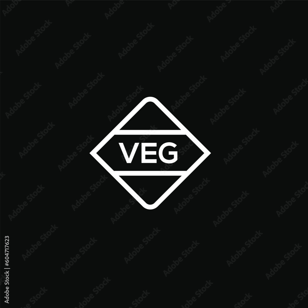VEG letter design for logo and icon.VEG monogram logo.vector ...