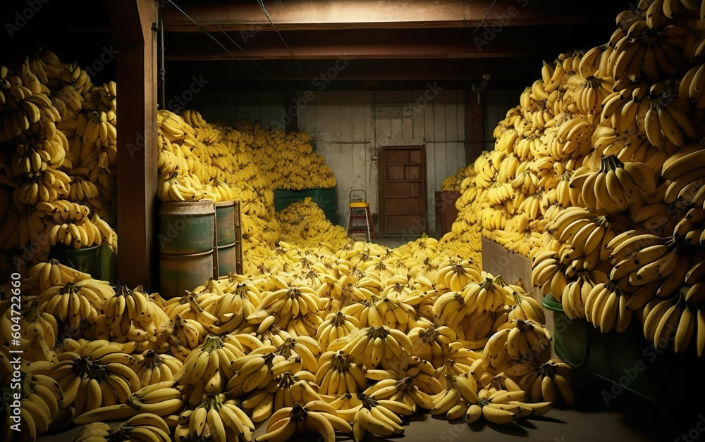 banana hoard - Generative AI art Stock Illustration | Adobe Stock