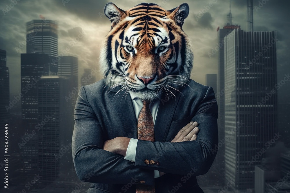 Anthropomorphic Tiger