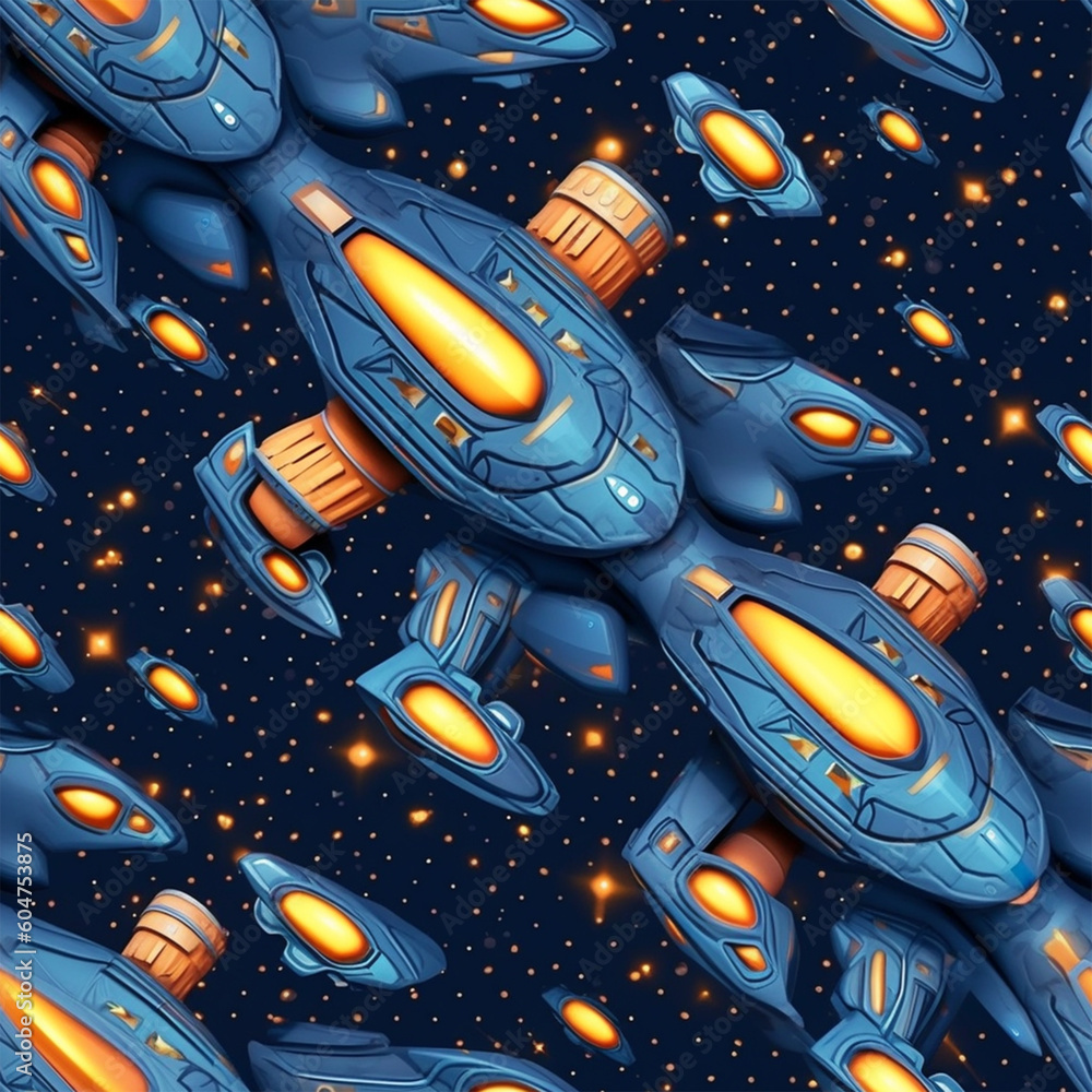 Discover our collection of high-quality spaceship patterns on Adobe ...