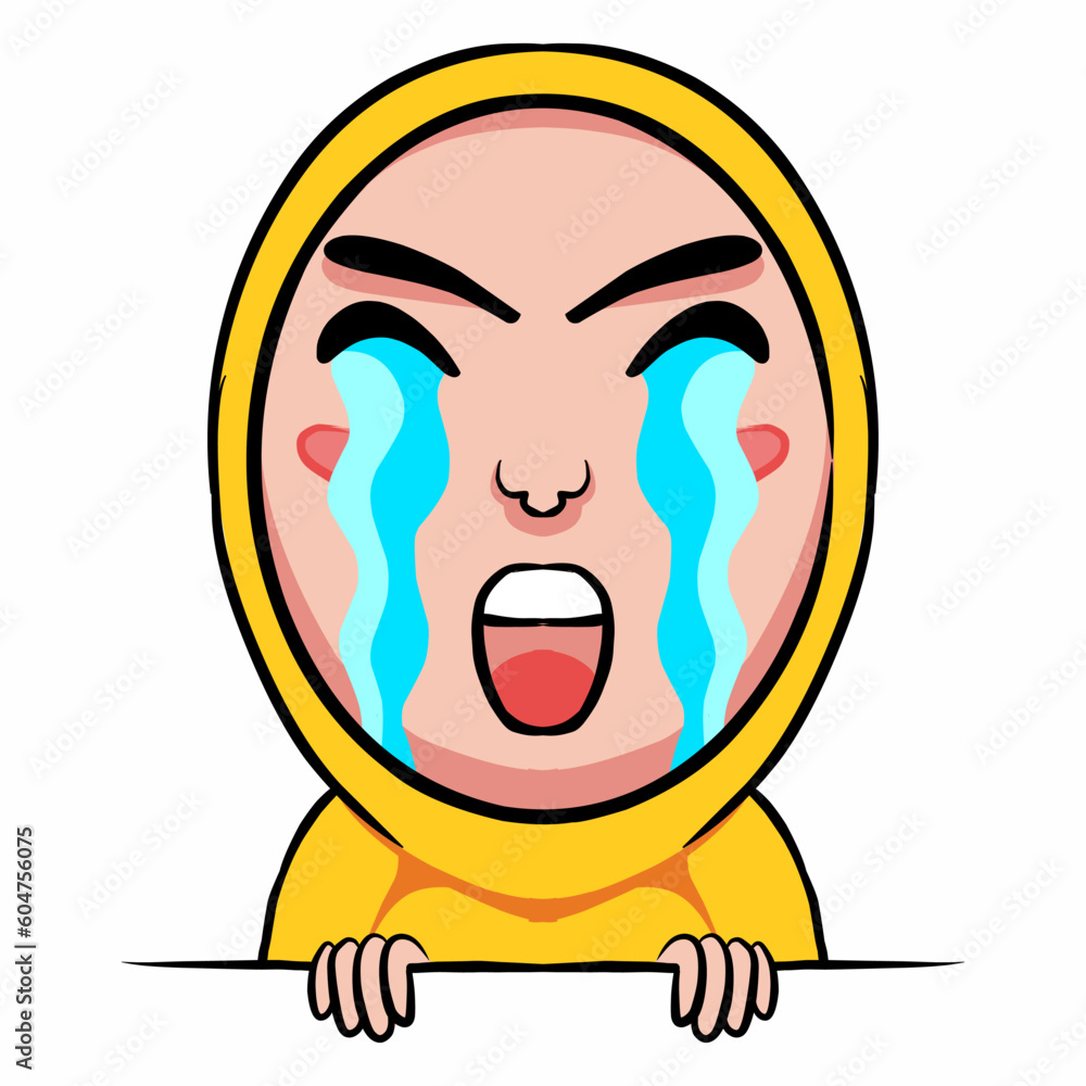 The crying loudly emoji means an expression of very deep sadness Stock ...