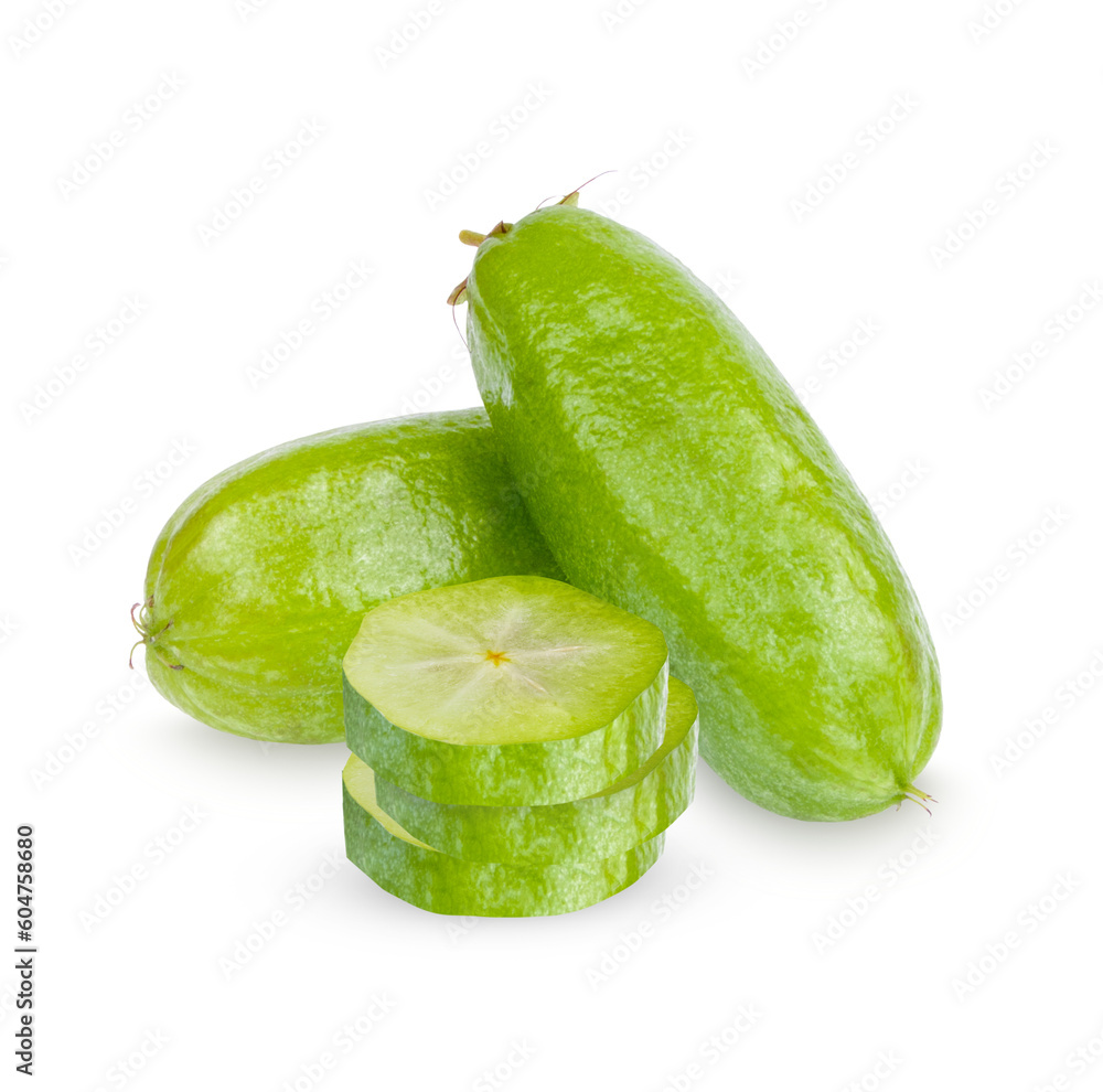 Bilimbi fruit (Bilimbing, Averrhoa bilimbi Linn) isolated on ...
