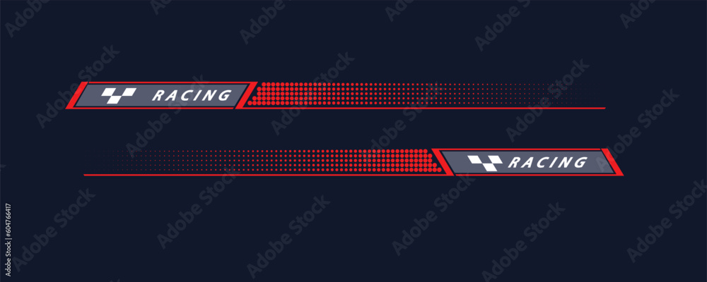 Tuning racing sport stripes. Sports racing stickers, sports car ...