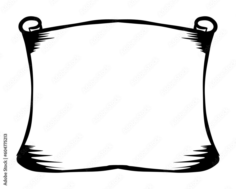 Illustration of classic text box template in black line color. Perfect ...