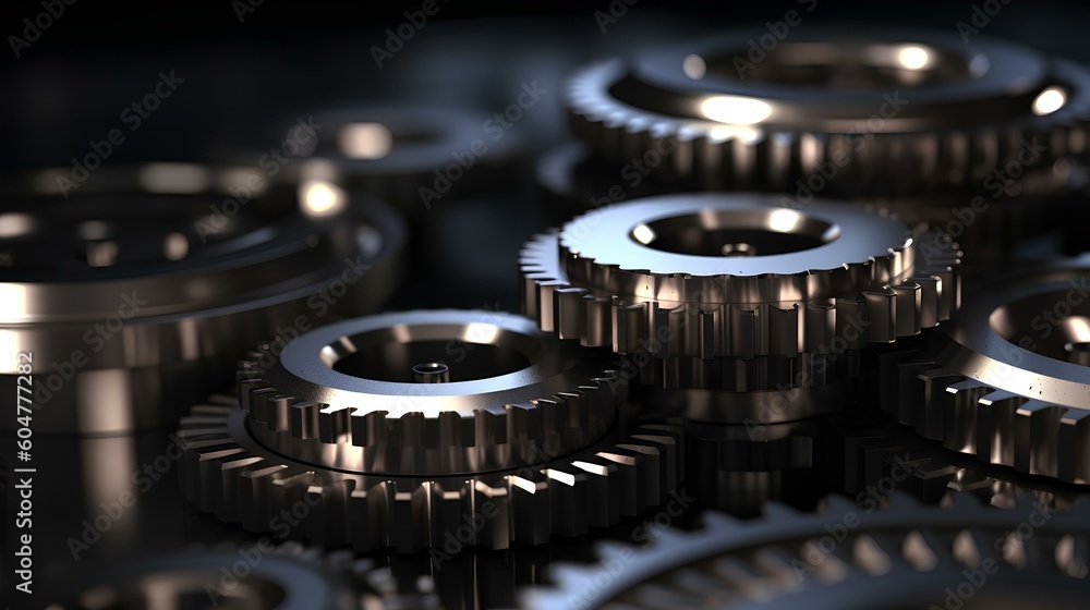 interconnected gears or cogs to symbolize the automation of different ...
