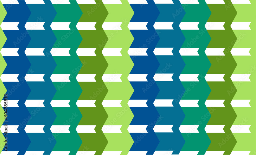 green and blue arrow strip on white background repeat seamless style ...