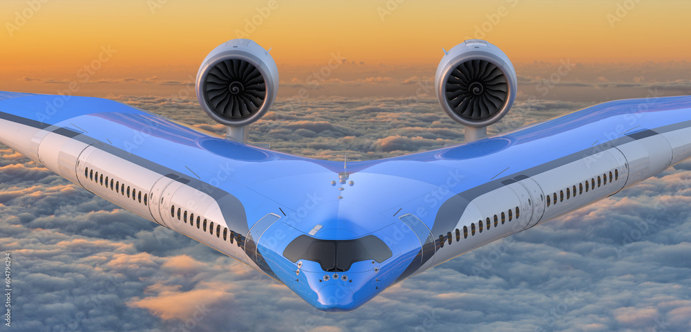 Airbus Flying-V.The Flying-V is a design for a highly energy-efficient ...
