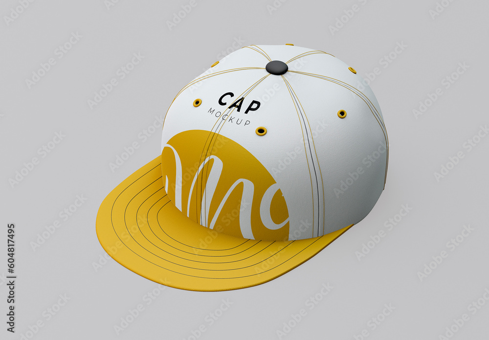 Perspective Cap Mockup Stock Template | Adobe Stock