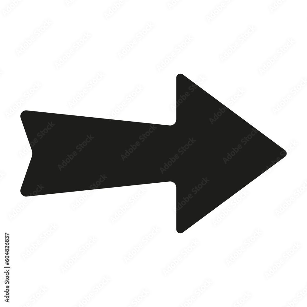 Arrow icon pointing sideways. A simple and sleek icon featuring an ...