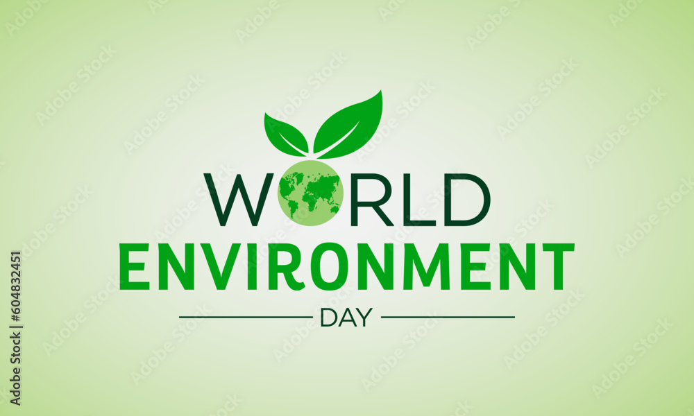 World environment day is observed every year in june 5. Vector template ...