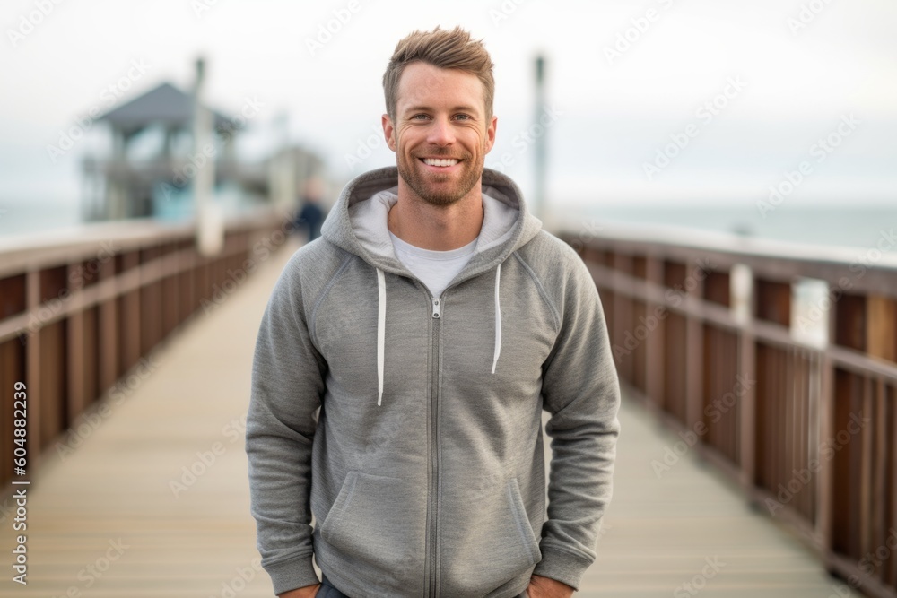 Full-length portrait photography of a satisfied boy in his 30s wearing ...