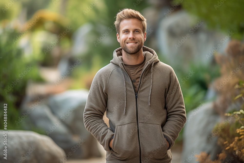Medium shot portrait photography of a glad boy in his 30s wearing a ...