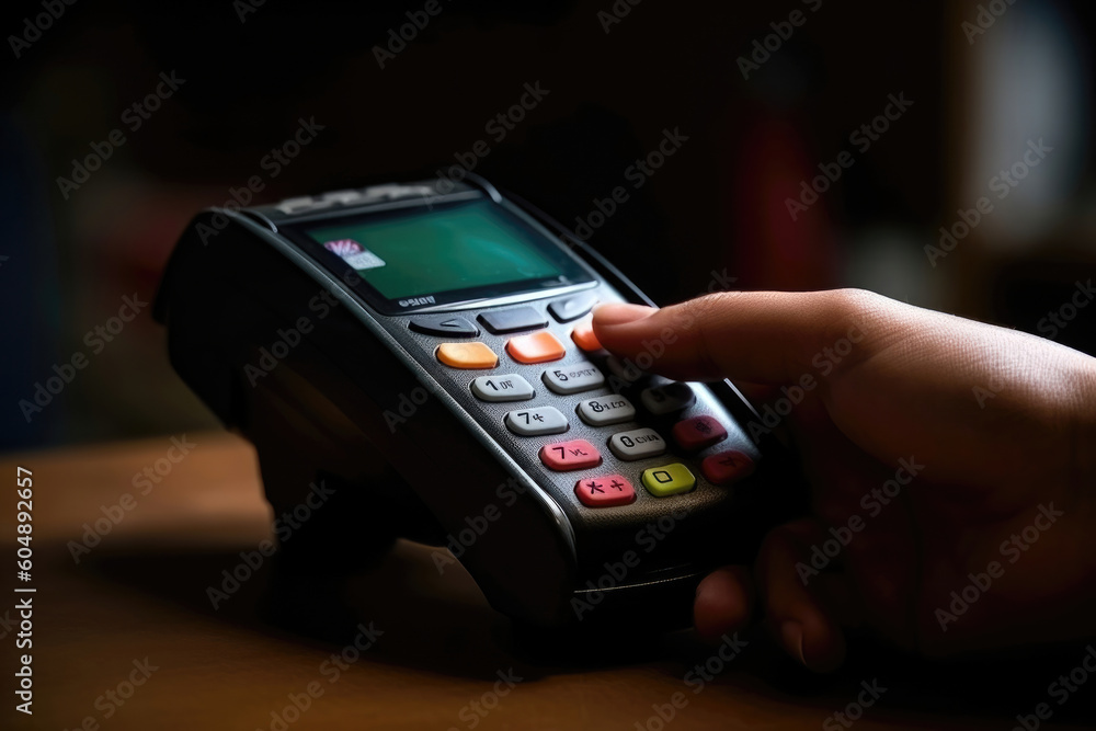 Securing Transactions: Close-Up Photography of a Digital Payment ...