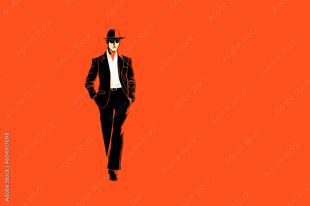 Doodle inspired Actor agent at actors lounge, cartoon sticker, sketch ...