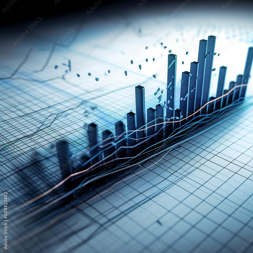 data chart with positive or negative balances Stock Illustration ...