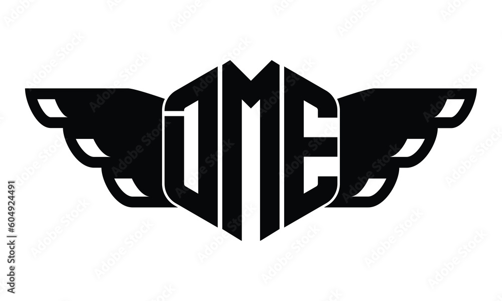 DME three letter iconic logo design vector template. isolated, elegant ...