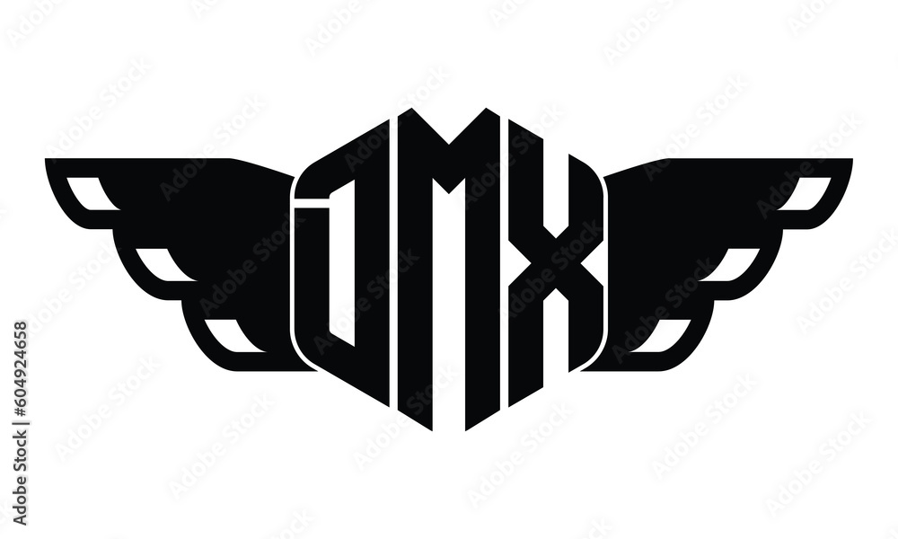 DMX three letter iconic logo design vector template. isolated, elegant ...