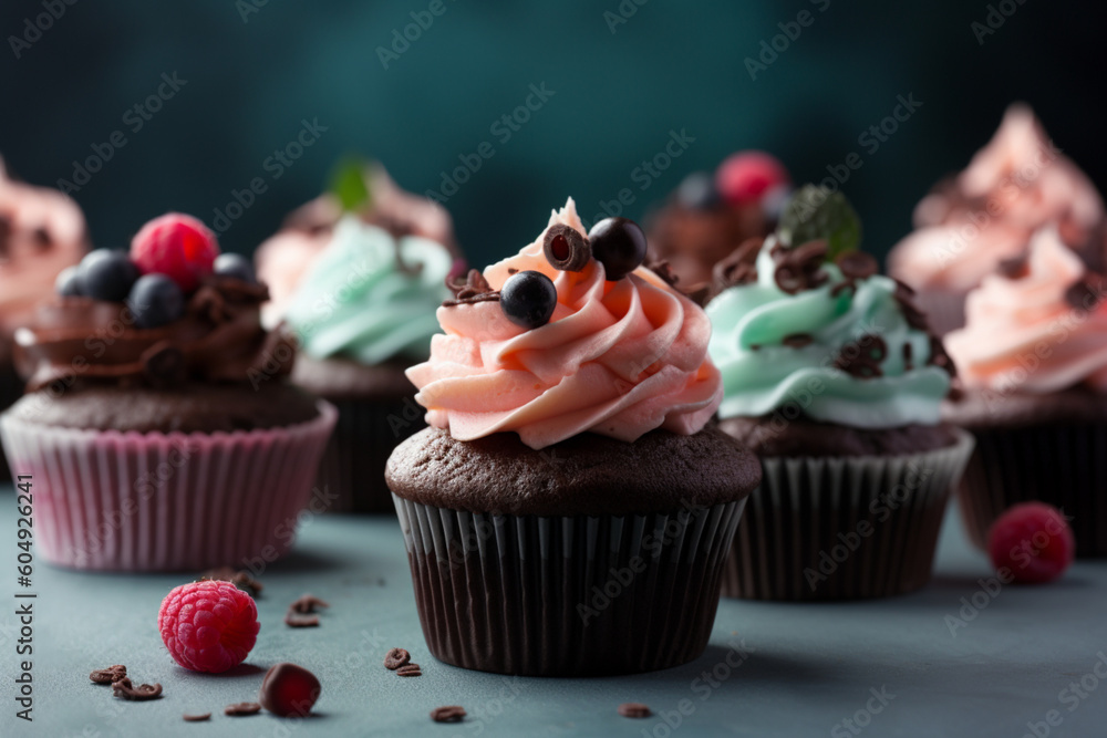 Discover a mouthwatering collection of AI-generated cupcake images that ...