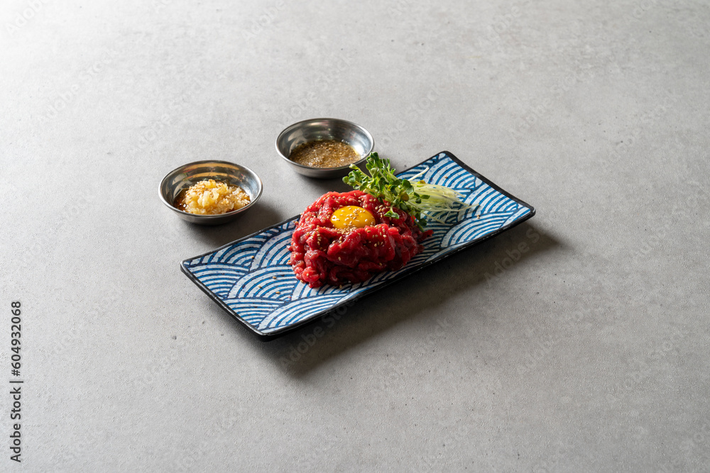 Beef sashimi, yukhoe, korean food, food, beef, sashimi, yukhoe ... Beef sashimi, yukhoe, korean food, food, beef, sashimi, yukhoe ...