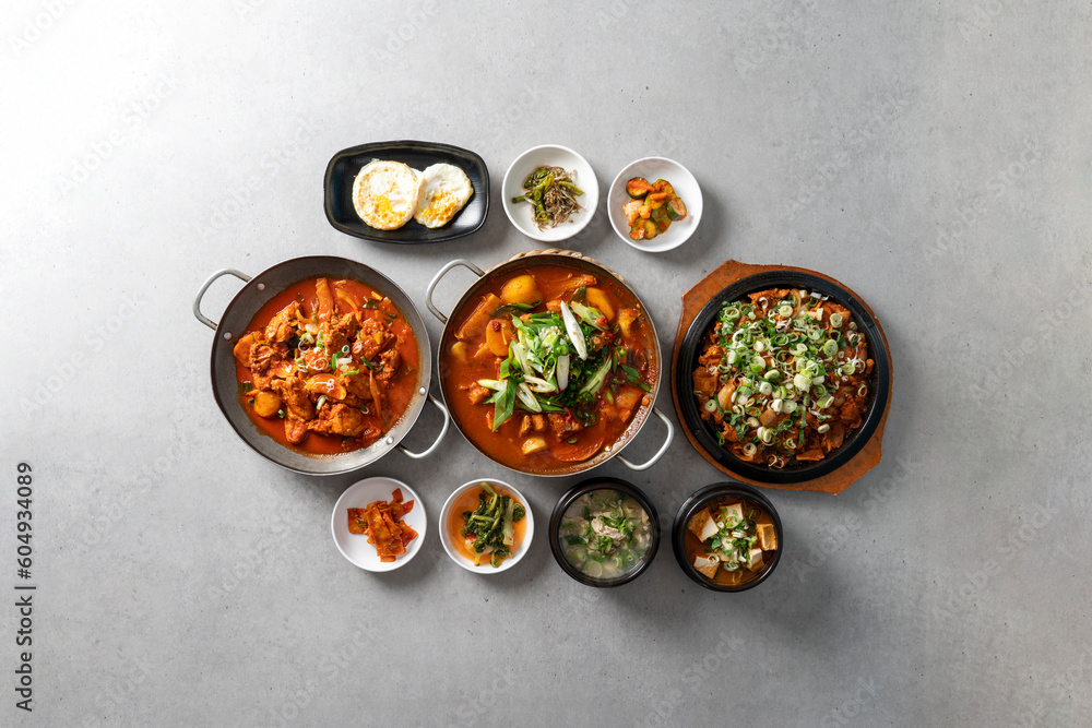 cheonggukjang, fast-fermented bean paste Old, chicken soup, fried ...