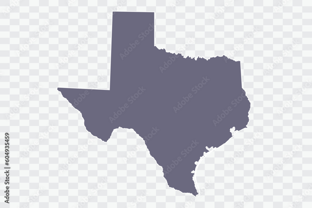 TEXAS Map pewter Color on White Background quality files Png Stock ...