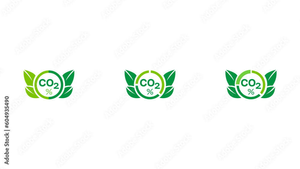 CO2 Carbon Tax management. Carbon percentage. Carbon Emission Analytics ...