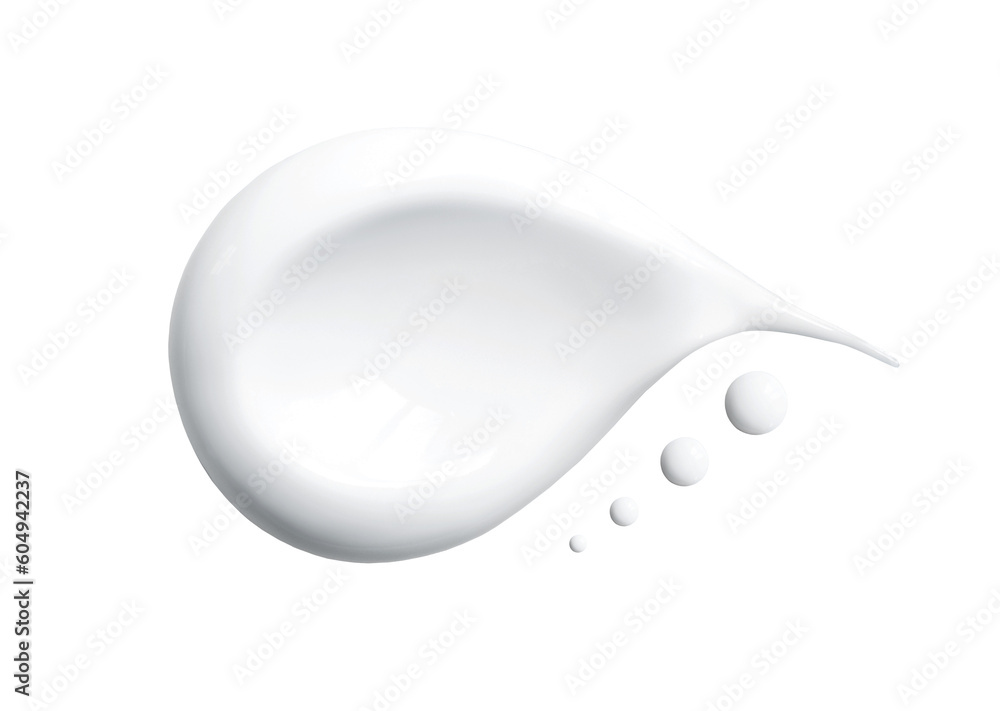 cosmetic smears cream texture on transparent background Stock ...