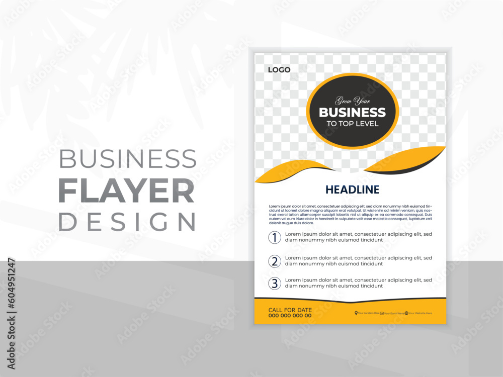 Modern design poster flyer brochure cover layout template With Curve ...