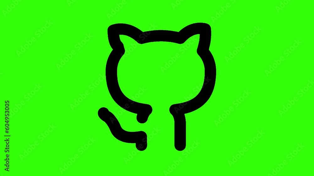 github icon background animation, github logo, green screen 素材庫影片 ...