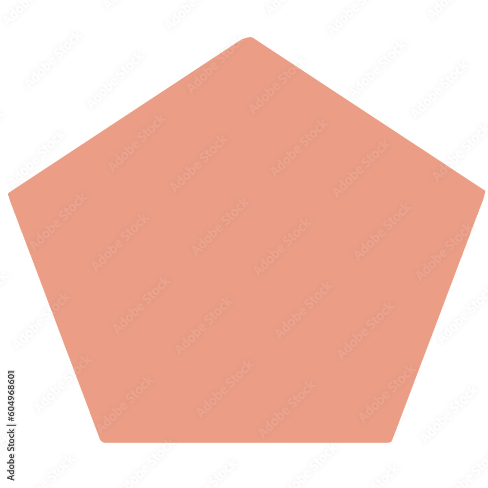 geometric pentagon vector editable Stock Vector | Adobe Stock