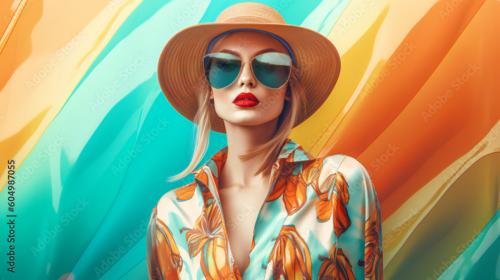 fashion woman colorful, the bold eclectic fashion styles of the Y2K era ...