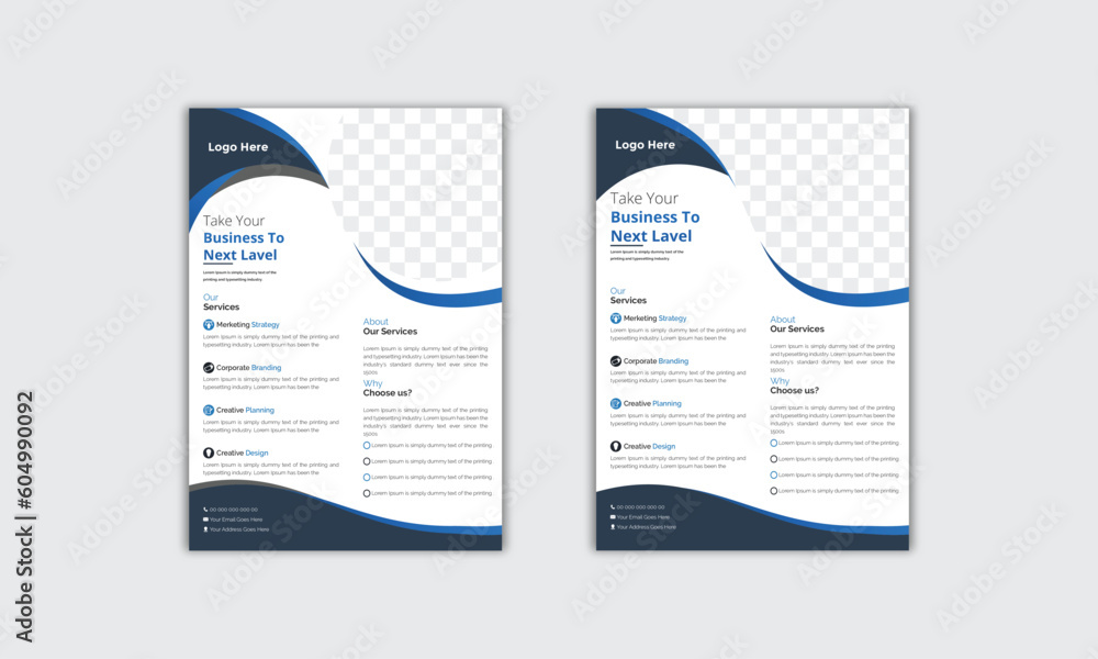 Vetor de Business Flyer Modern Corporate and Creative Business Flyer ...