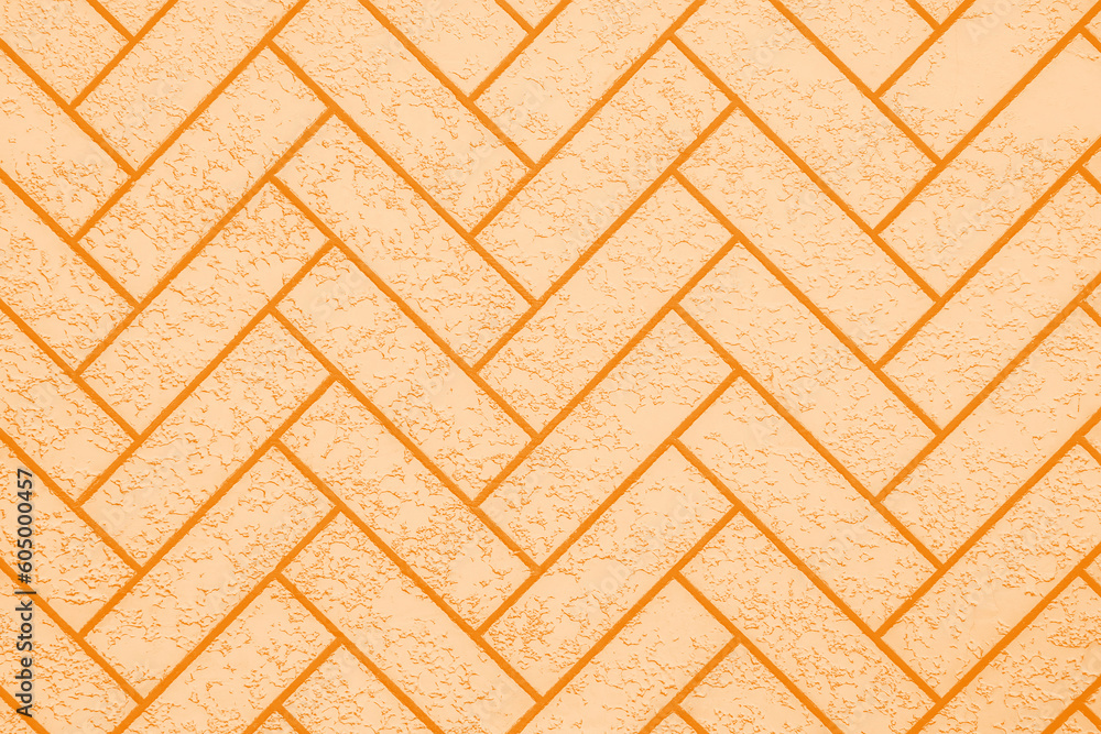 Wall decoration with brick-like putty. Stone brick of a modern wall ...