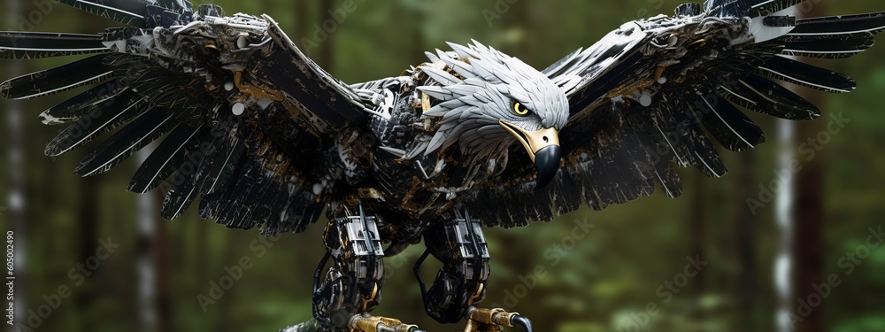 bird, transformer, eagle, robot, animal, nature, eagle, art, statue ...